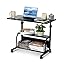 Amazon.com: QZMDSM Portable Rolling Desk Adjustable Laptop Desk Small ...