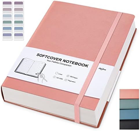 Lined Notebook Journal Softcover, B5 Thick Leather Journal with Lined ...