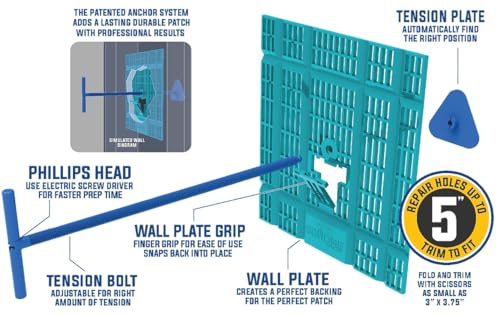 SDHome Perfect Wall Patch Drywall Repair Kit with Compound, Back Plate ...