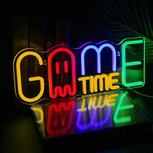 Amazon.com: Geeinar Game Neon Sign Ghost Led Neon Lights Neon Signs for ...