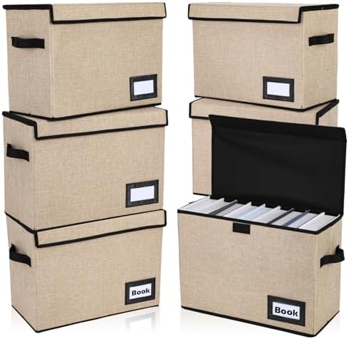 Amazon.com: Chuangdi 6 Pcs Comic Book Storage Boxes, Back to School ...