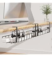 Amazon.com: Xpatee 2 Pack Cable Management Under Desk Tray, 31.4" No ...