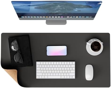 Amazon.com : Neatsure Cork Desk Mat for Desktop, Dual-Sided Desk ...