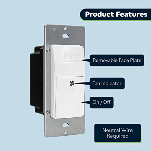 Snapklik.com : Circulator Switch, Hourly Fresh Air Timer For Ceiling ...