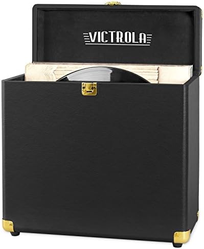Amazon.com: Victrola Vintage Vinyl Record Storage Carrying Case for 30 ...