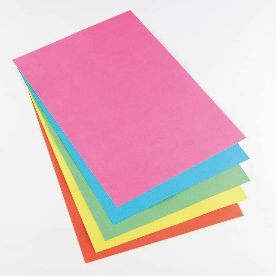 A4 Coloured Sheets Paper Arts & Craft Card Making Assorted Color 220 ...