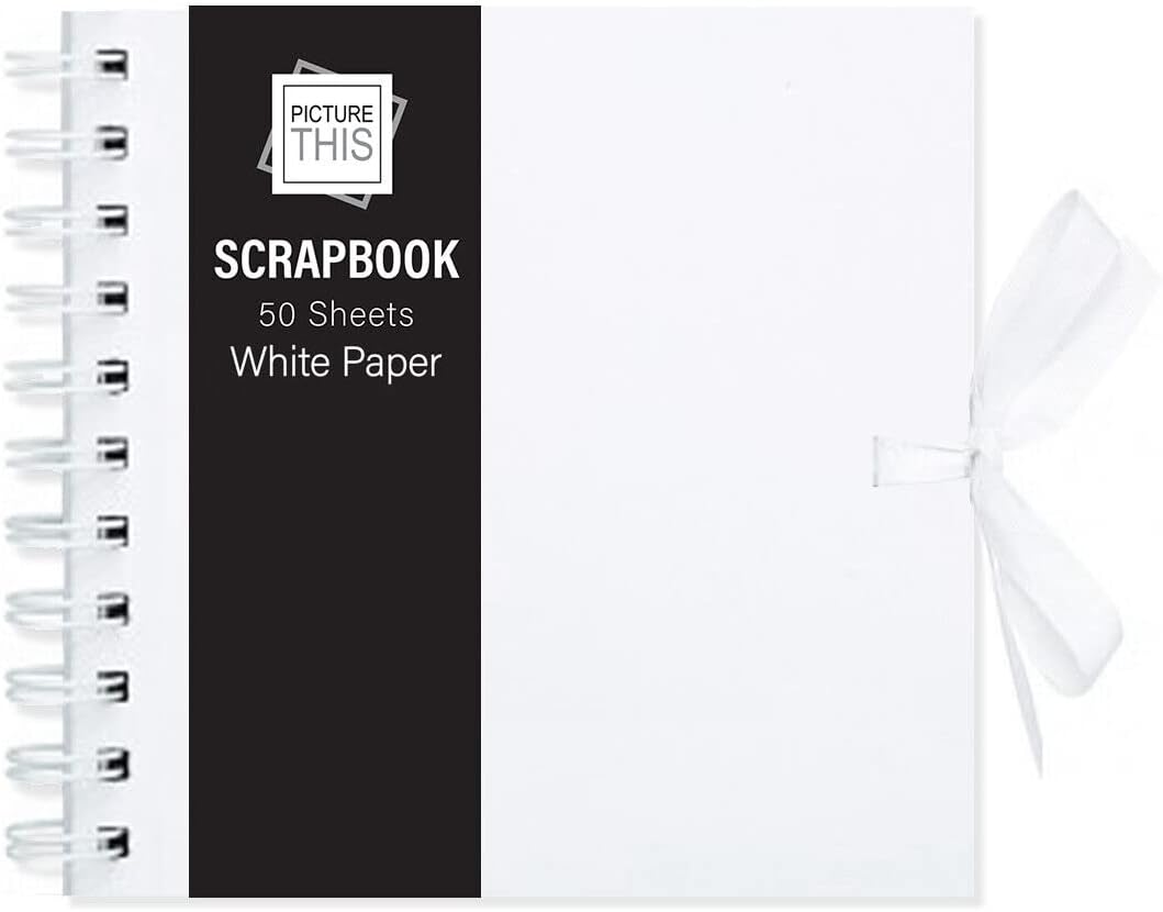 Papermania Scrapbook, White, 8 x 8", 40 Sheets, Create Your Own Photo ...