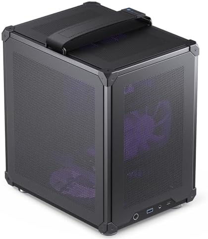 Amazon.com: MAQUY Black Micro-ATX PC case with Detachable Carrying ...