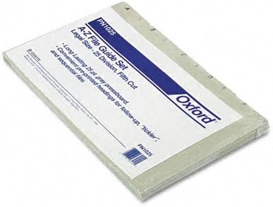 Amazon.com : Recycled Top Tab File Guides, Alpha, 1/5 Tab, Pressboard ...