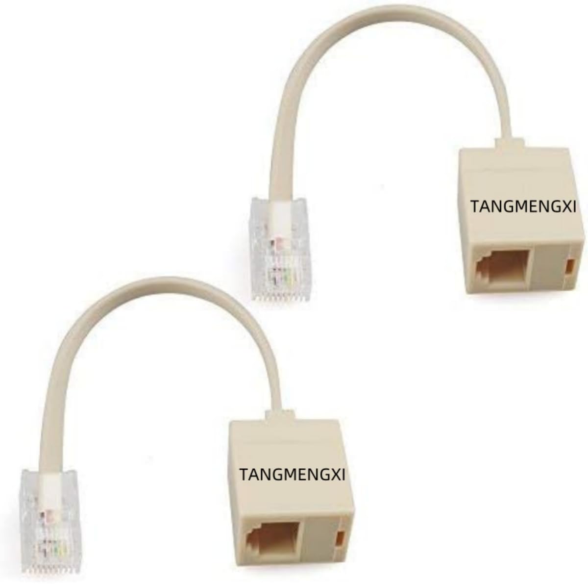Tang.2Pcs RJ45 to RJ11 Converter Adapter Connector M/F Cable, Telephone ...