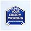 Amazon.com : Blue Steel 12x12 Personalized Custom Aluminum Decorative ...