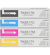 Amazon.com: TK-8517 TK8517 Toner Cartridge set (4-Pack, BK/C/M/Y ...