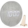 Amazon.com: Wireless Minimalist LED Digital Wall Clock – Rechargeable ...