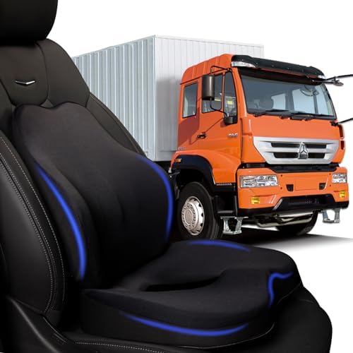 Amazon.com: Truck Seat Cushion, 2PC 100% Memory Foam Seat Cushion for ...