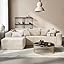 Aivermeil Boneless Couch Cloud Corner Sofa, 282cm L-Shaped Modular ...