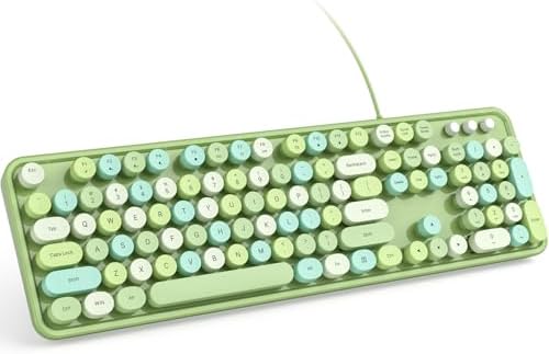Amazon.in: Buy KNOWSQT Wired Computer Keyboard - Green Colorful Full ...