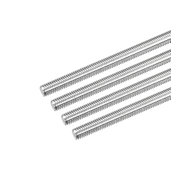 TOP-VIGOR 4Pcs M5-0.8 x 400mm Length Fully Threaded Rod, 304 Stainless ...