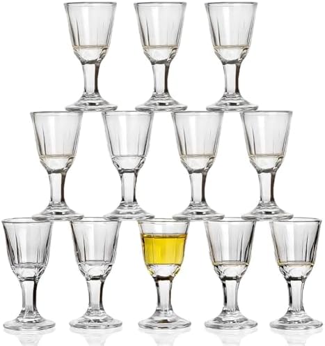 Amazon.com | CHENGU 12 Pieces Mini Size 0.4 oz Shot Glasses Cordial ...