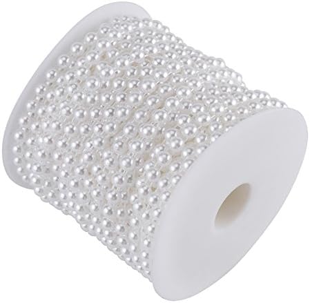 Amazon.com: 82ft Pearl Beads String, Pearl Garland Beaded Trim ...