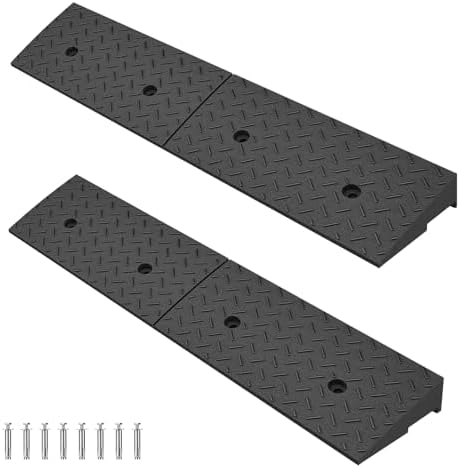 Amazon.com: ROKENPOY 2 Pack 4'' Rise Rubber Curb Ramp Heavy Duty ...