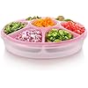 Amazon.com | Tupperware Serving Center Set, 6 Compartment Serving Tray ...