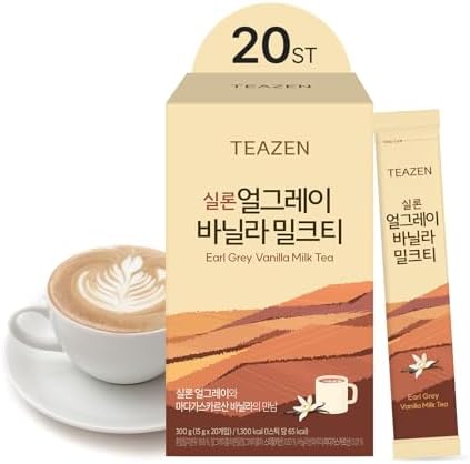 Amazon.com: TEAZEN Earl Grey Vanilla Milk Tea Powder, Cylon Black Tea ...