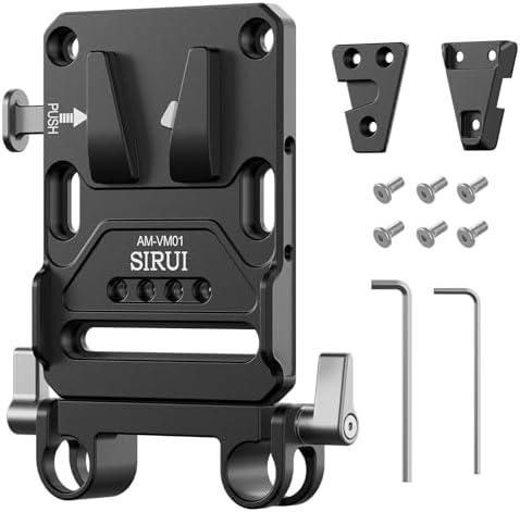 Amazon.com: SIRUI V-Lock Base and Wedge Kit, Universal V Mount Battery ...