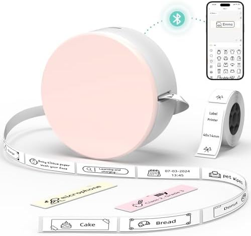 Label Maker Machine with Tape, Portable Mini Label Printer, HP3 ...