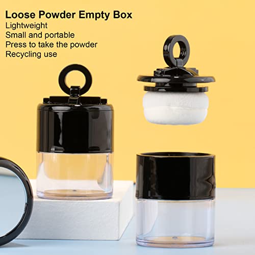 Loose Powder Empty Box, Mini Portable Empty Makeup Powder Container ...