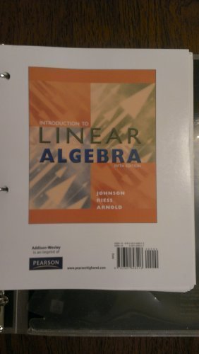 Linear Algebra, Books a la Carte Edition (5th Edition) 5th (fifth ...