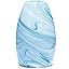 Blue Oval Glass Lamp Shade Only Art Marble Glass Light Shades for ...