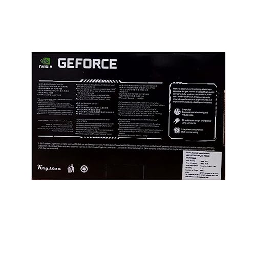 Krystaa GEFORCE GT 730LP 4GB DDR3 Graphic Card | 64bit Dual Slot ...