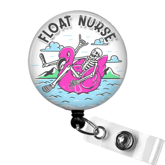 Amazon.com: Float Nurse Badge Reel, Funny Nursing Badge Holder, Murse ...