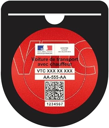 Amazon.fr : HADEXIA Porte Vignette Macaron VTC Pare Brise | Étui ...