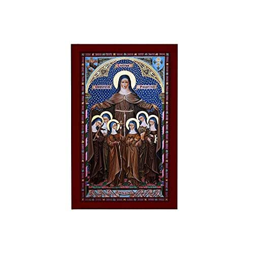 Amazon.com: Saint Clare of Assisi icon, Handmade Catholic icon of Santa ...