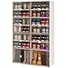 Amazon.com: Dripex Shoe Storage Cabinet 7 Tiers for 28 Pairs - Foldable ...