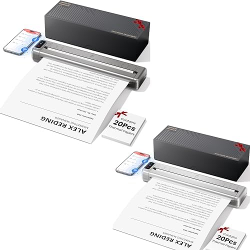 Amazon.com: Phomemo Q302 Portable Printers Wireless for Travel 2Pcs ...