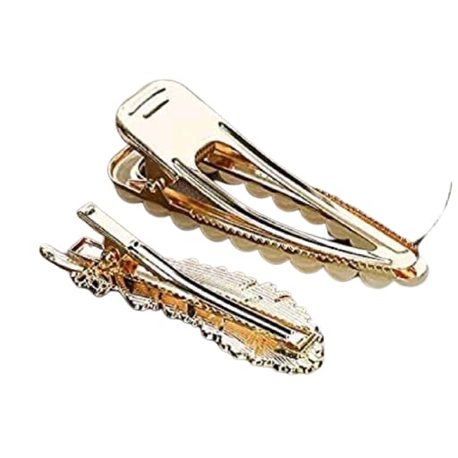 Buy R4A CREATION White Pearl & Stone Side Pins/Alligator Pins-Set of 6 ...