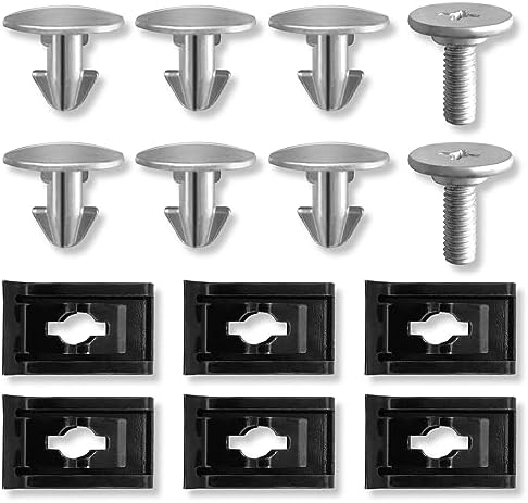 Amazon.com: NTNEV 14Pcs Lower Engine Cover Pin Screw Kit, Radiator ...