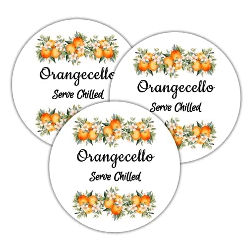 Amazon.com: Orangecello labels, stickers, tags homemade orange drink ...