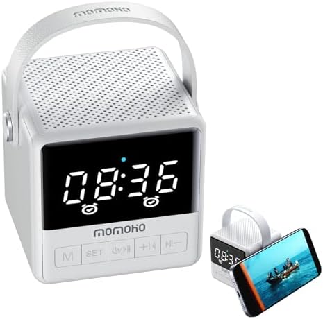 Amazon.com: MOMOHO Small Portable Bluetooth Speaker, Crystal Clear Sound with LED Time Display ...