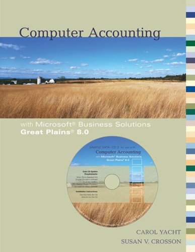 Computer Accounting with Microsoft Great Plains 8.0 w/ Software CD ...