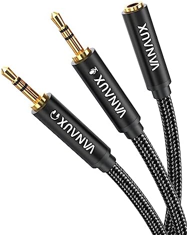 Amazon.com: UGREEN Headphone Splitter for Computer 3.5mm Female to 2 ...