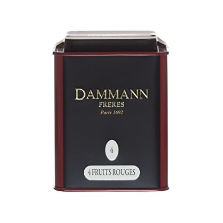 Dammann Frères - 4 FRUITS ROUGES -100gr boite : Amazon.fr: Epicerie