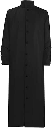 Men's Clergy Roman Cassock Adults Priest Robe Liturgical Vestment ...
