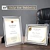 Amazon.com: Namalu 4 Pcs 8.5 x 5.5 Business License Frame, Silver Glass ...