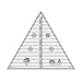 Amazon.com: Creative Grids 60 Degree Triangle 8-1/2in Quilt Ruler - CGRT60