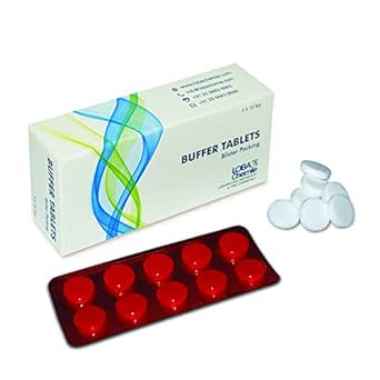 LOBA CHEMIE BUFFER TABLETS pH 4.0 (5 STRIPS OF 10 TABLET EACH) : Amazon ...