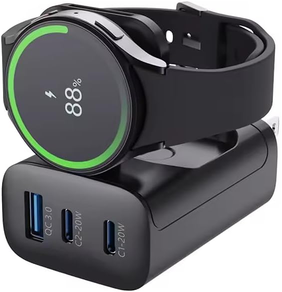 Samsung 43W Watch Charger - 4 in 1 Fast Charging Plug with 3 Port Multi ...