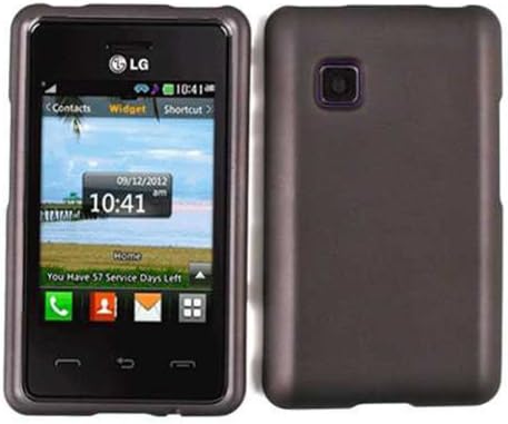 Amazon.com: RUBBER COATED CASE FOR LG 840G HARD COVER NON SLIP GRAY ...